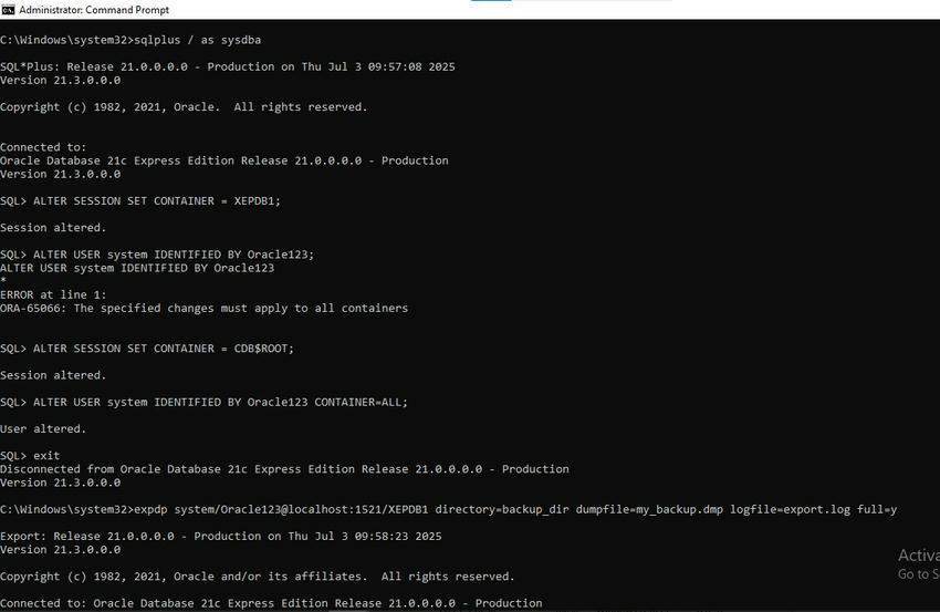 Fix ORA-01017: Invalid Username or Password Error